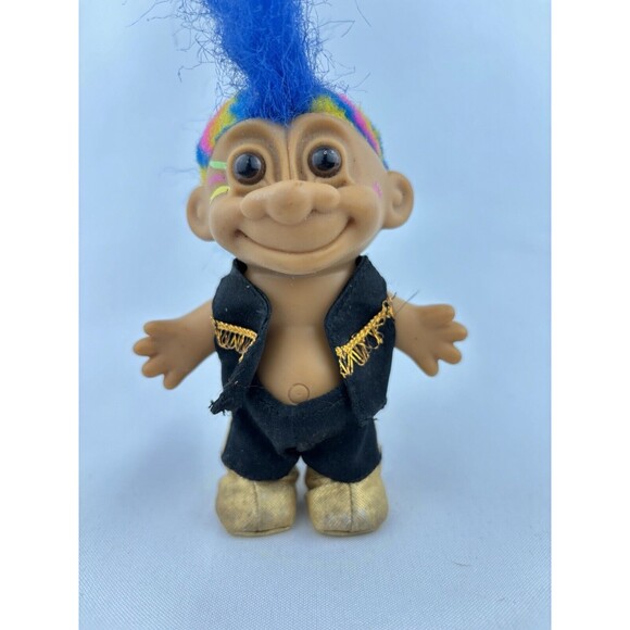 Russ | Toys | Vintage Russ Troll 5 Doll Punk Rock Star Multi Color ...